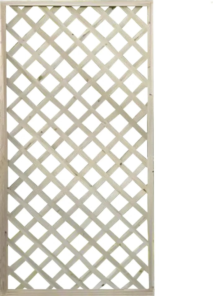 Mřížková zástěna, přírodní, dřevo, 90x120 cm, KALIFE TYP 2