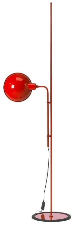 Marset A641-004 Funiculí, stojací lampa nadčasového designu, 1x18W, červená RAL 3024, 135cm