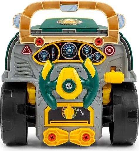Auto s motorem N-GINE zelené