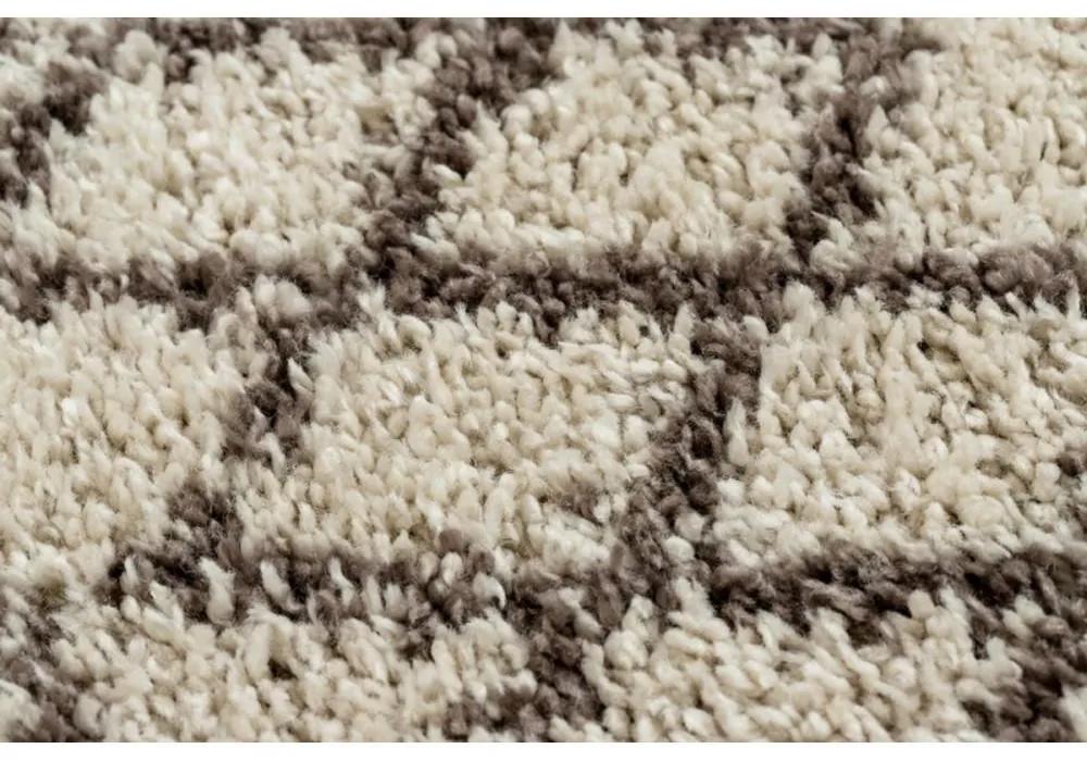 Kusový koberec Shaggy Raba krémový 60x300cm