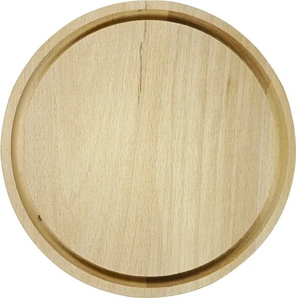 AMADEA Dřevěné servírovací prkénko - podnos, masivní dřevo, 21 cm
