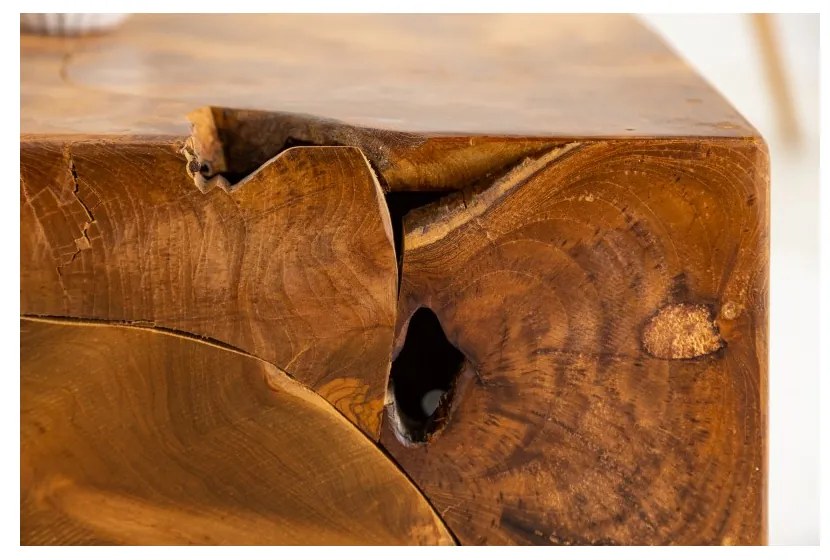 Massive home | Konferenční stolek SQUARE 90 CM masiv teak