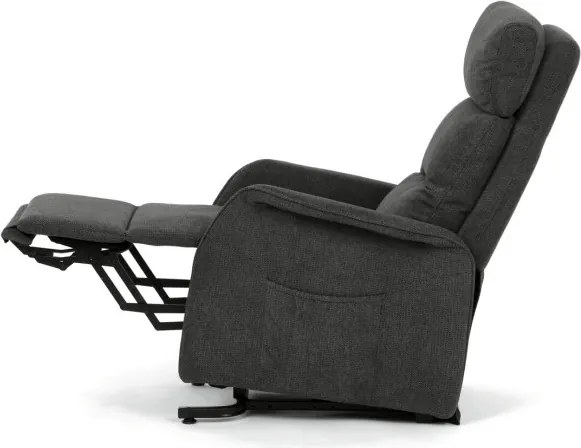 Polohovací křeslo šedé, elektrické TV-L8960 GREY2