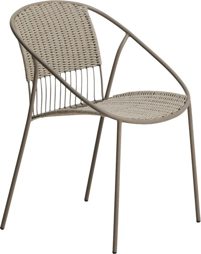 Taupe zahradní židle Atrani – Kave Home