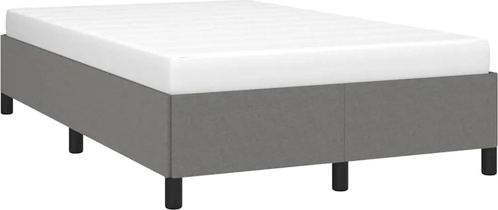 Rám postele bez matrací tmavě šedá 120x190 cm textil 3269632