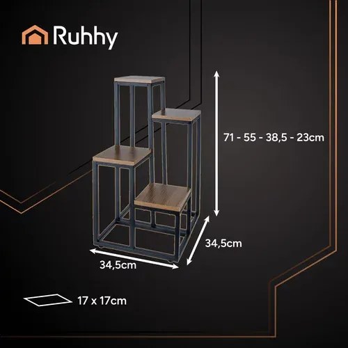 Stojan na květiny 69 cm – 4 úrovně