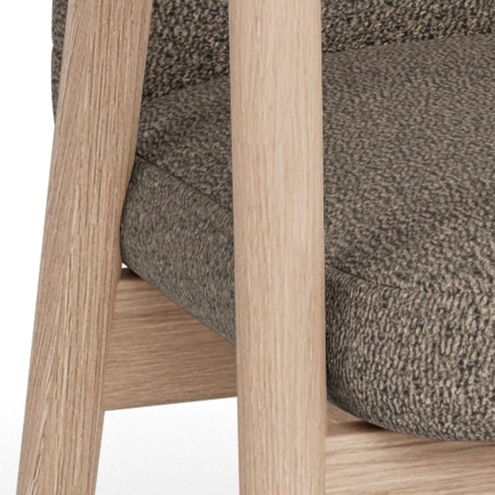 ACTONA Set dvou jídelních židlí s područkami CALVIN taupe