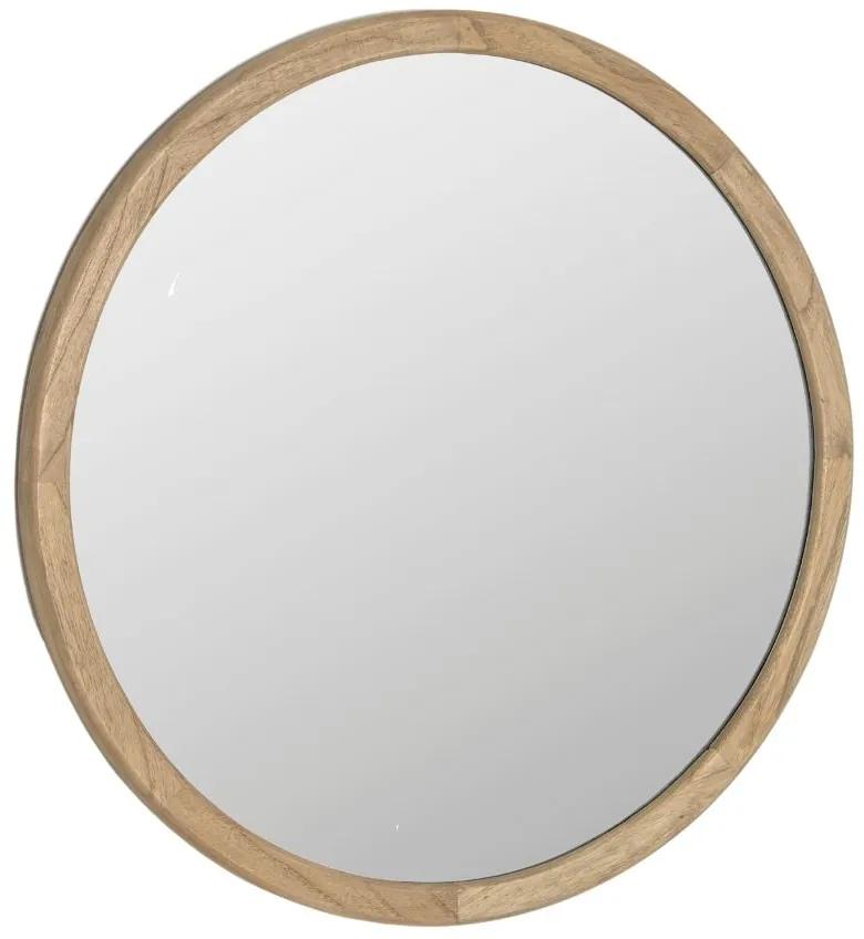OnaDnes -20% Dřevěné závěsné zrcadlo Kave Home Alum 80 cm
