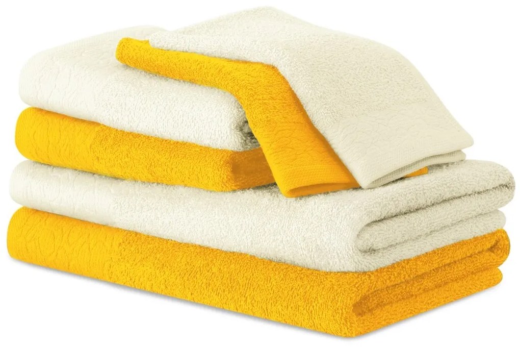 Sada 6 ks ručníků  FLOSS klasický styl žlutá