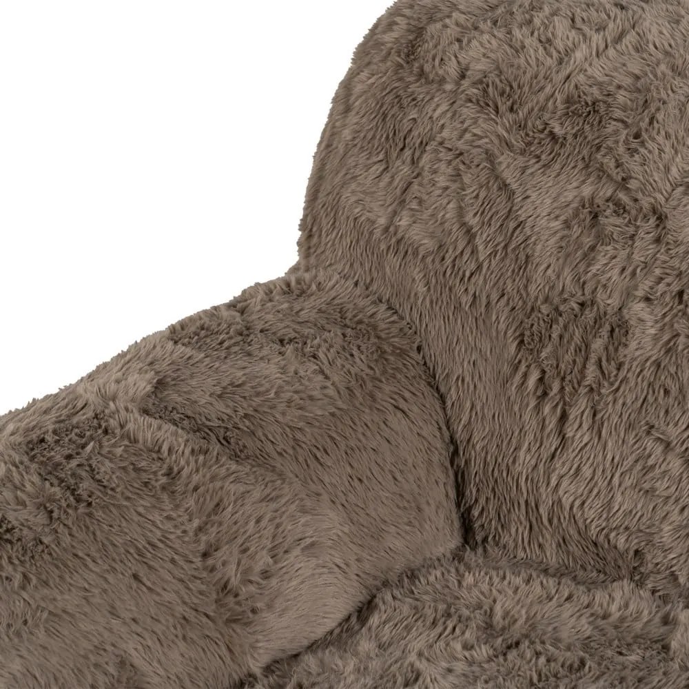 Hnědé křeslo Teddy – Ixia