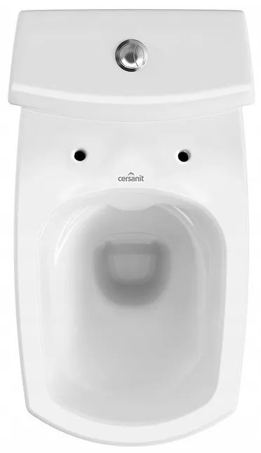 Cersanit CARINA Clean On 482 new - wc kombi 010 3/5 včetně antibakteriálního sedátka z duroplastu, bílá, K31-044