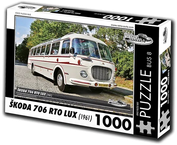 Retro-auta puzzle bus č.8 škoda 706 rto lux (1961) 1000 dílků