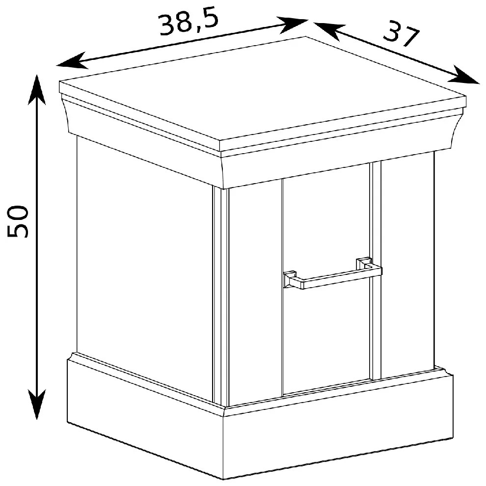 Ložnice Antica K | sestava B | 5 dílů | kraft zlatý