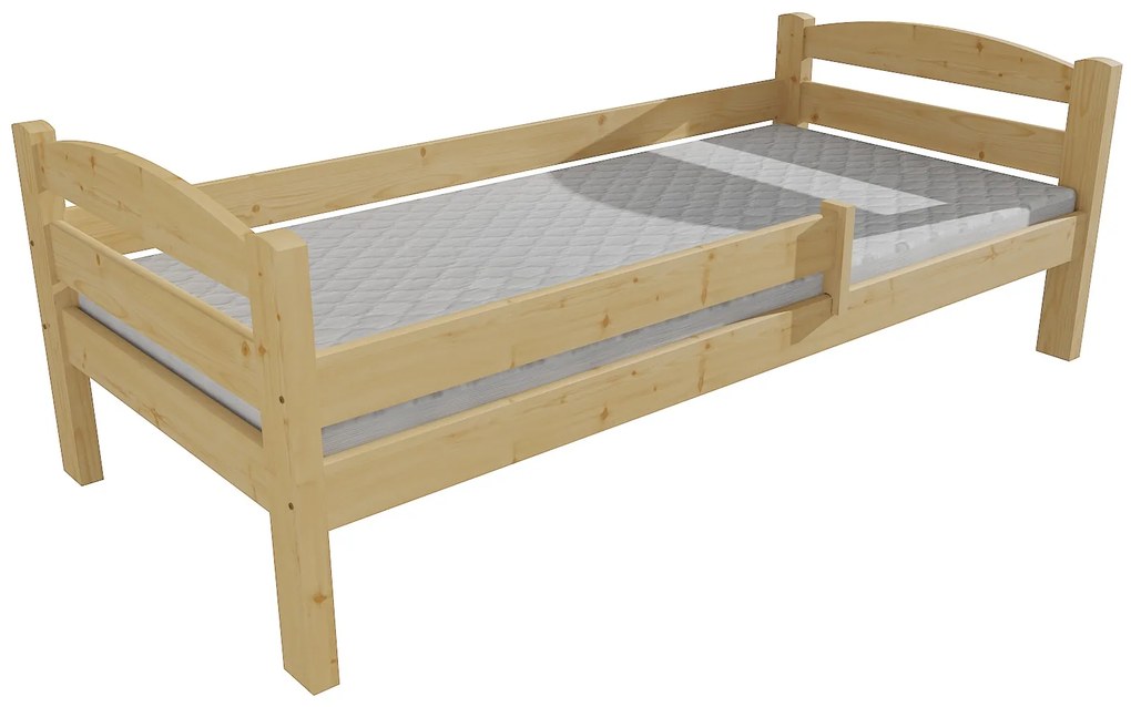 Vomaks Dětská postel DP 005 se zábranou Rozměr: 70 x 160 cm, Barva: moření dub