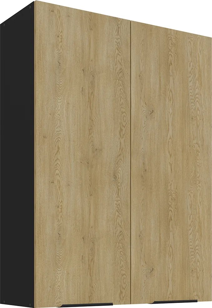 CREMONA cc | horní skříňka 80 G-108 2F policová | 80 cm | EXTRA VYSOKÁ | černá/cremona