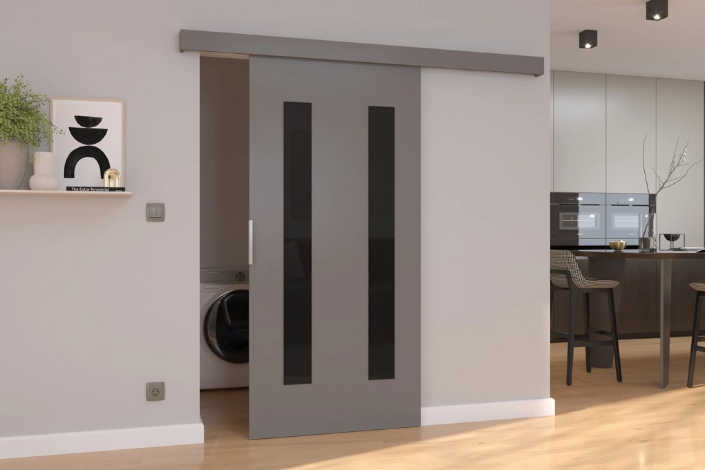 ADRK Furniture Posuvné nástěnné dveře HERS 106 ADRK-SD-HER-G-106