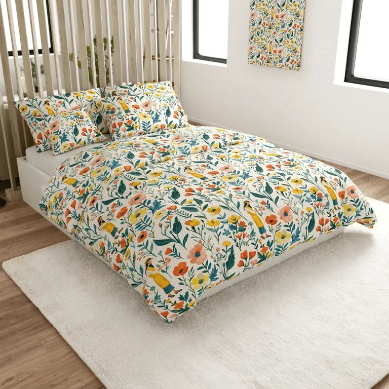 Polybavlněné povlečení FLOVINA POLY barevné Rozměr povlečení: 70 x 90 cm | 140 x 200 cm