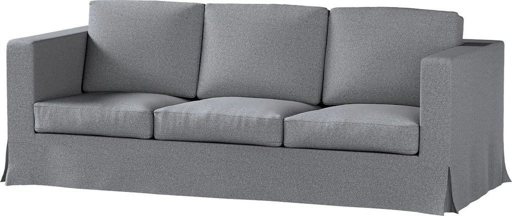 Potah na pohovku IKEA  Karlanda 3-místná nerozkládací, dlouhý barva šedá látka pletený vzor
