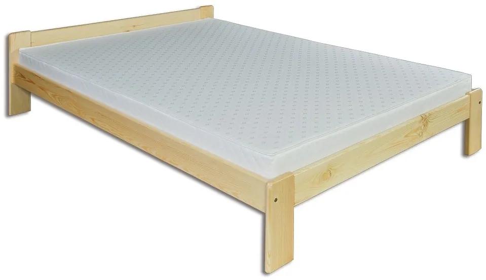 Drewmax LK107 - Dřevěná postel masiv dvojlůžko 140 cm