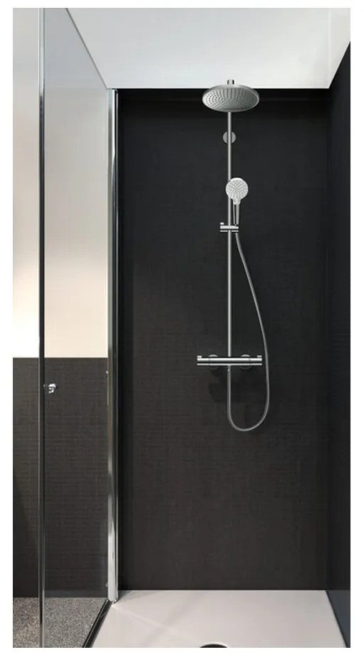 Hansgrohe Crometta S - Showerpipe 240 1jet EcoSmart 9 l/min s termostatem, chrom, HAN-27268000