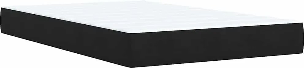 Box spring postel s matrací černá 120 x 190 cm samet 3287688