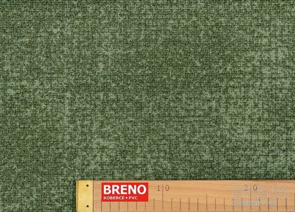 Breno Metrážový koberec VERIS 29 zelený, šíře 400 cm, Zelená