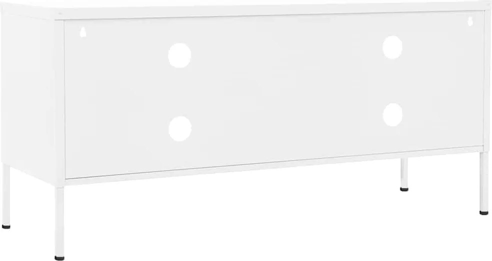 TV skříňka bílá 105 x 35 x 50 cm ocel 336233