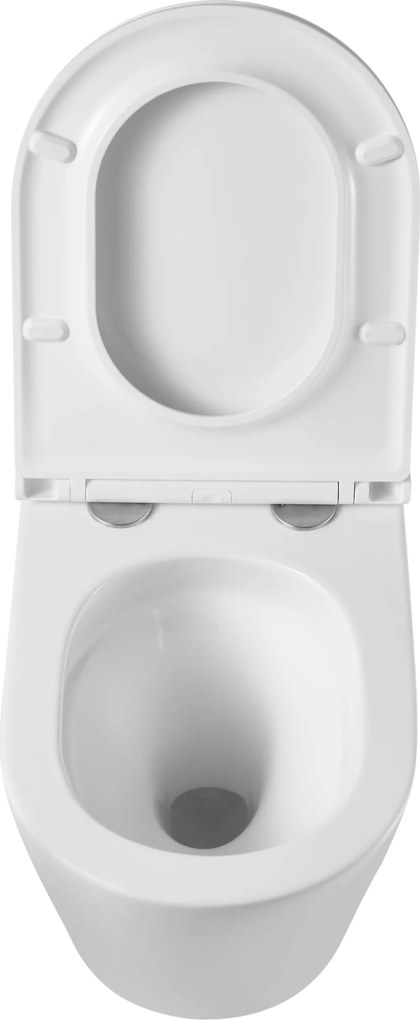 Invena Limnos, závěsná WC mísa se Swirlflush 490x370x360 mm + toaletní sedátko s pomalým zavíráním, bílá, INV-CE-93-001-L