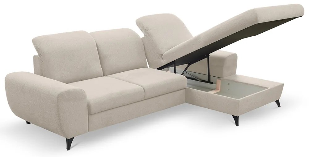 Sedací souprava ALTA | 279x172 cm | rozkládací + úložný prostor + 3x polštářek | VÝBĚR LÁTEK