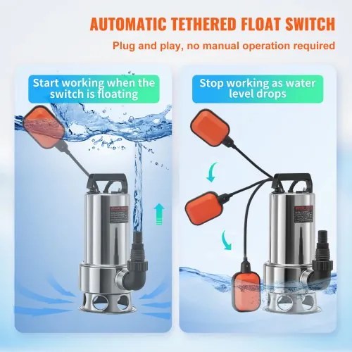 ponorné vodní čerpadlo, 1300 W 20000 l/h, s 10 m