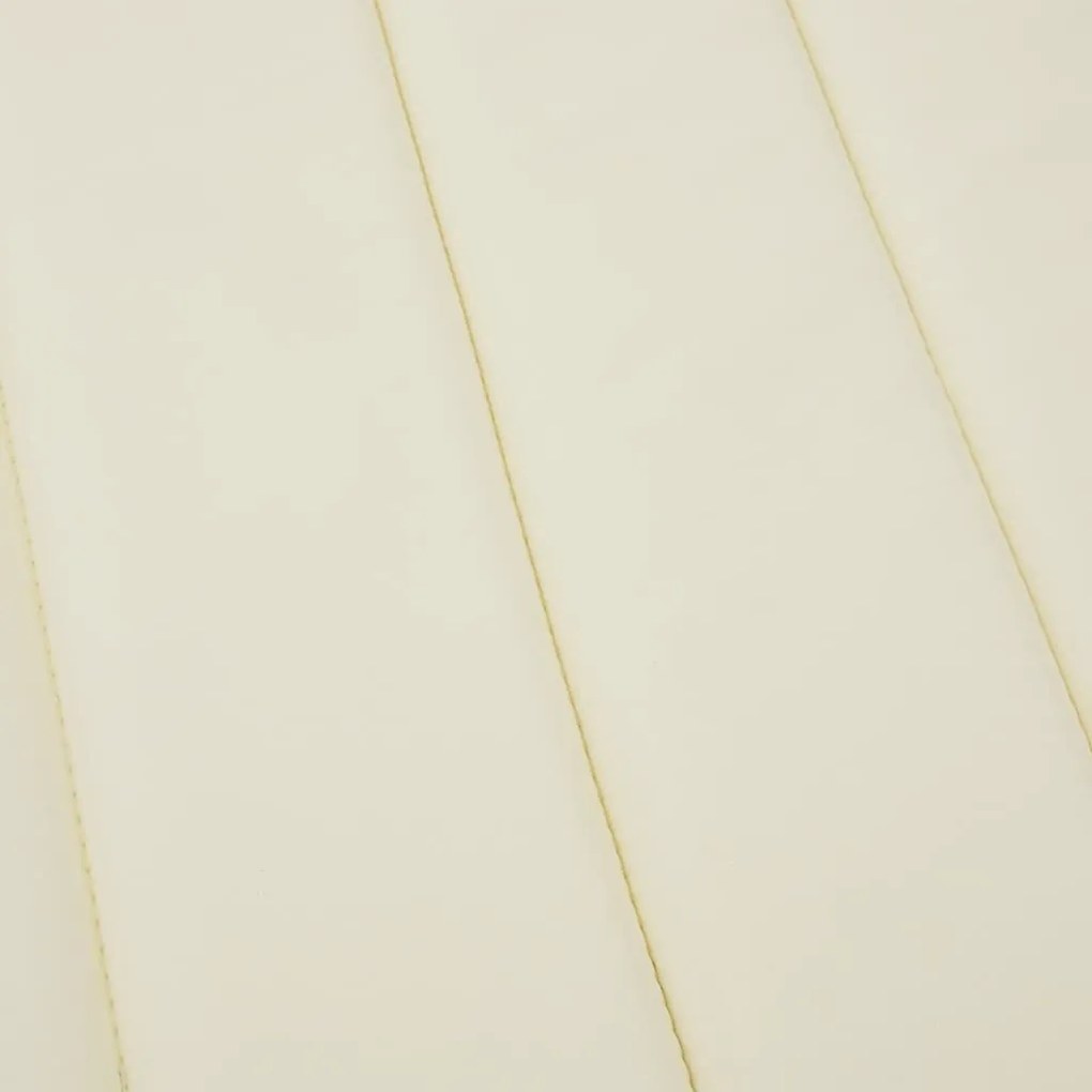 Poduška na lehátko krémová 200 x 50 x 3 cm oxfordská látka 314190