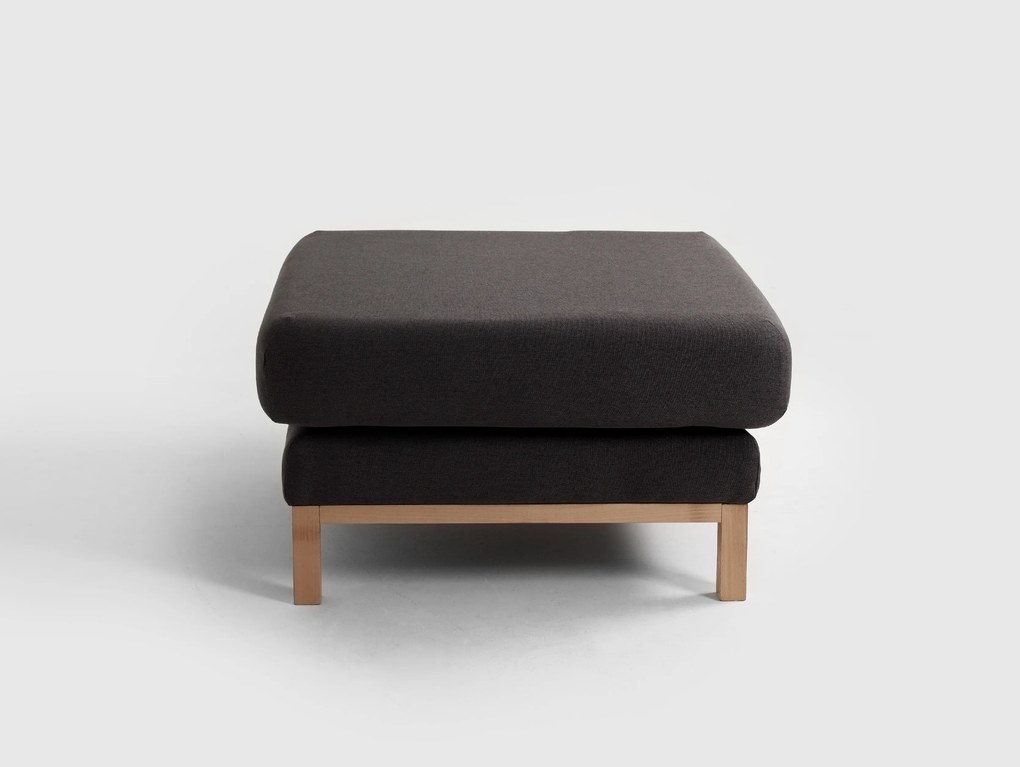 Nordic Design Antracitově šedá látková podnožka Skandi