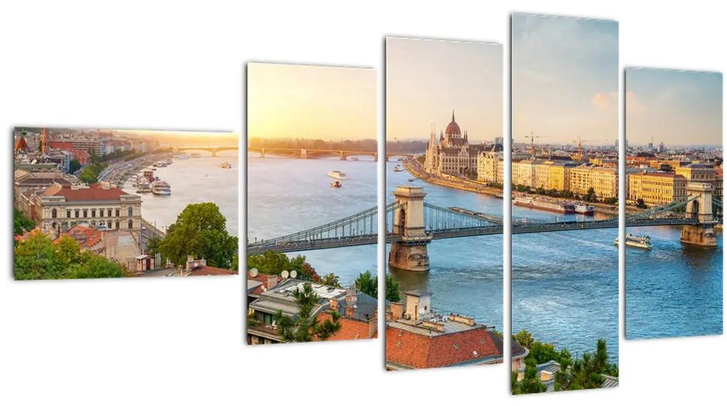 Obraz města Budapešť s řekou (110x60 cm), 40 dalších rozměrů