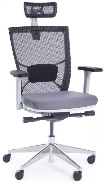 Kancelářská židle Marion White šedá