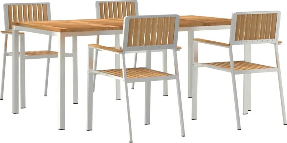 Zahradní jídelní sada 5 ks 180 x 90 x 75 cm 3334801