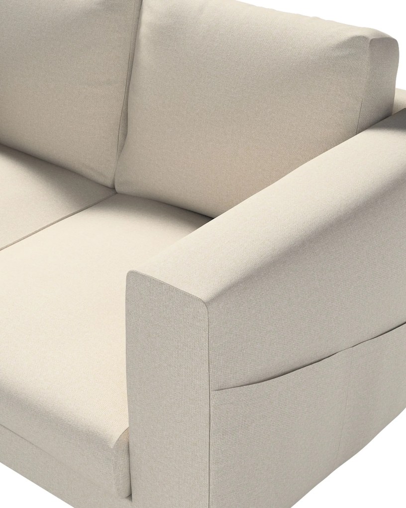 Potah na pohovku IKEA Norsborg 2-místná barva šedá látka pletený vzor