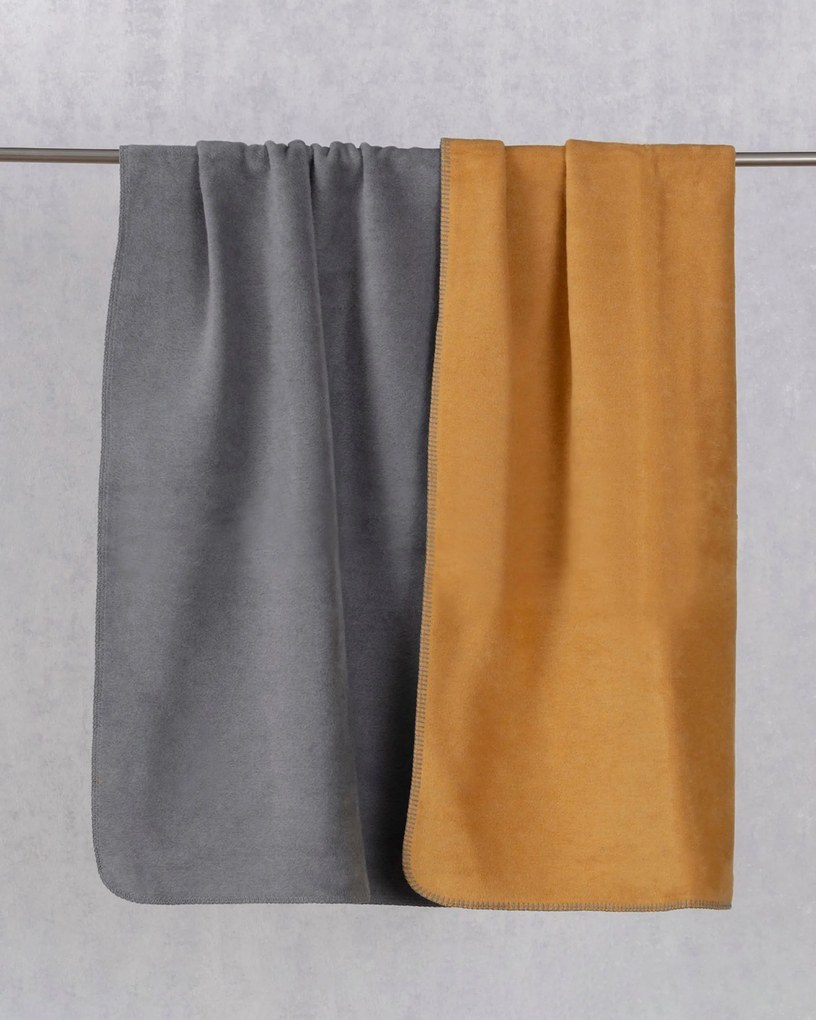 Deka Cotton Cloud 150x200cm Mustard&Grey