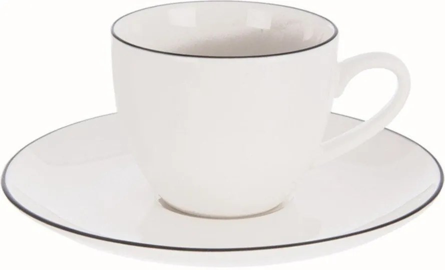 Bílý porcelánový šálek na espresso 100 ml Decora – Orion