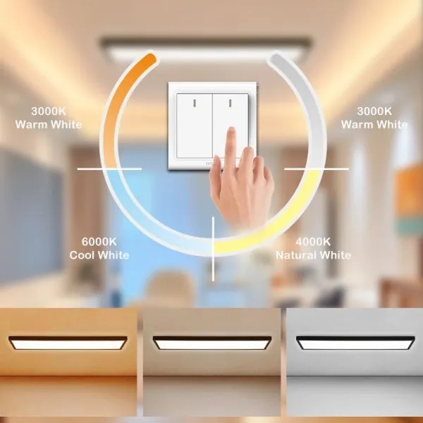 Brilagi - LED Koupelnové svítidlo FRAME LED/50W/230V 3000/4000/6000K IP44 černá