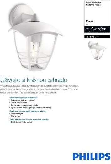 PH 15381/31/16 CREEK SVÍTIDLO VENKOVNÍ 15381/31/16 - Philips (915002790002)