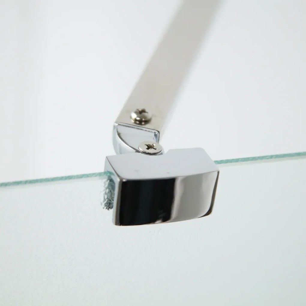 ALFA LINE Chrom 140 Čiré Sprchové dveře jednokřídlé s pevnou stěnou v rovině (80+60)