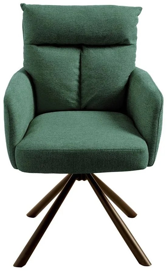 Designová otočná židle Maddison II zelená