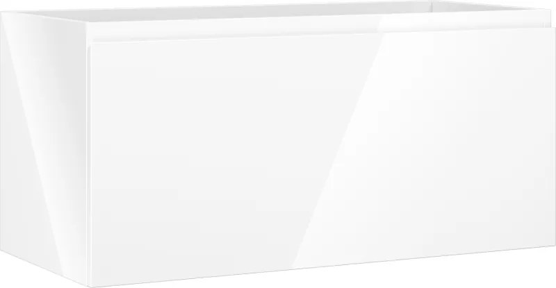Mexen Orio, koupelnová skříňka 100 cm, 1 zásuvka, bílá lesklá, 91A10-10047-1-BF00