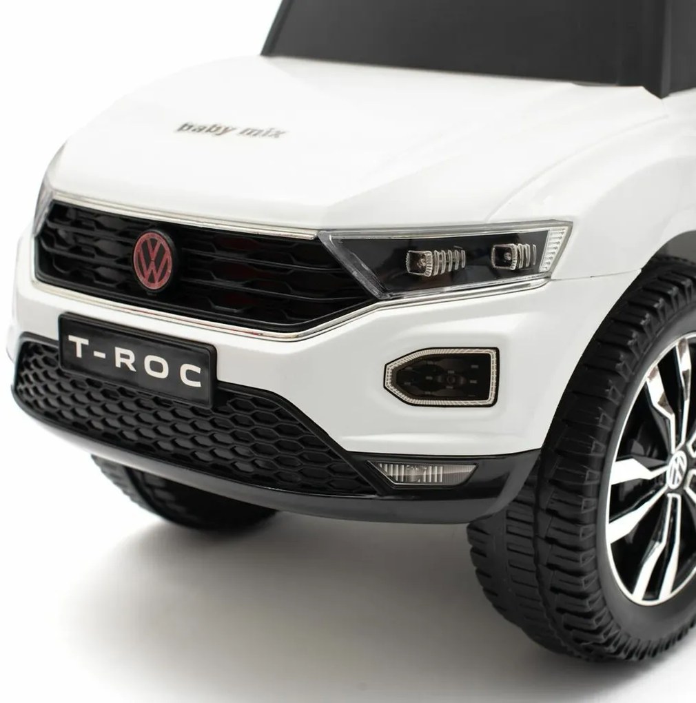 Odrážedlo s vodící tyčí Baby Mix VOLKSWAGEN T-ROC bílé