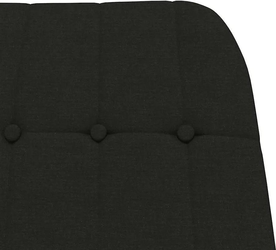 Houpací křeslo černé textil 341259