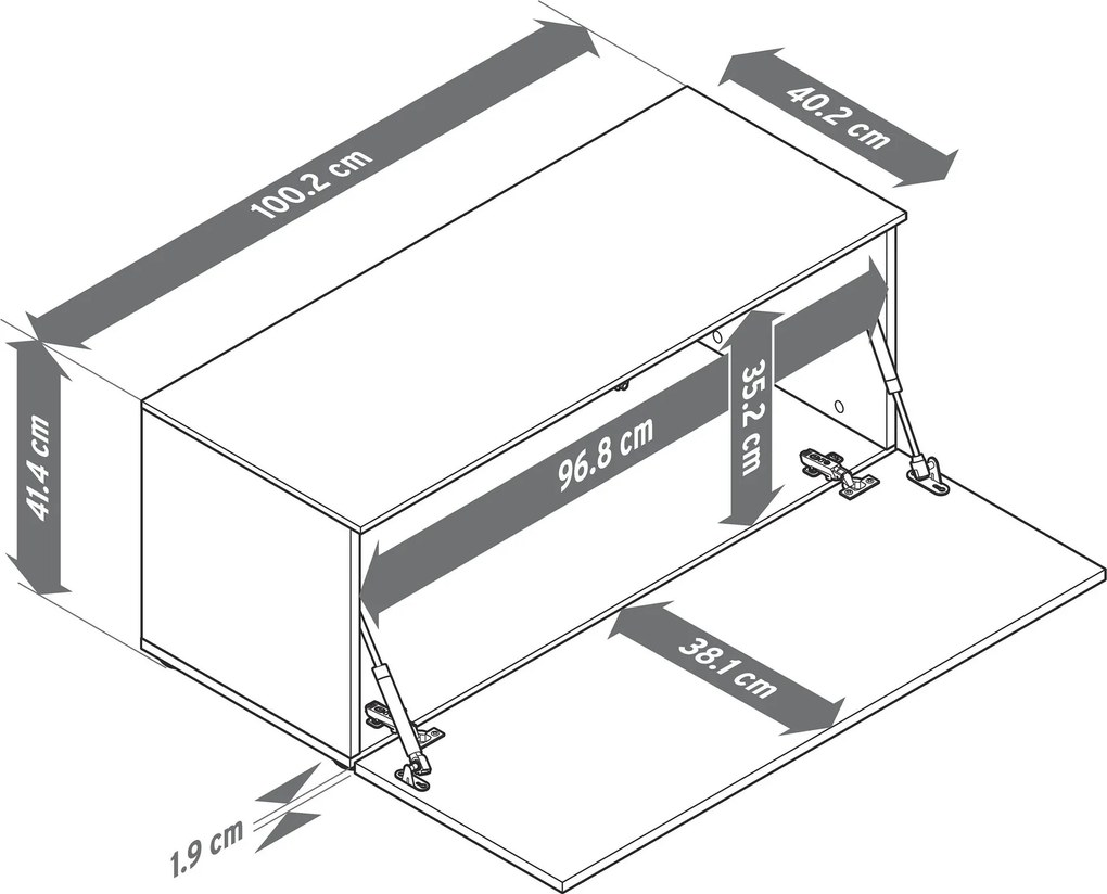 Tchibo - Lavice, cca 100 cm