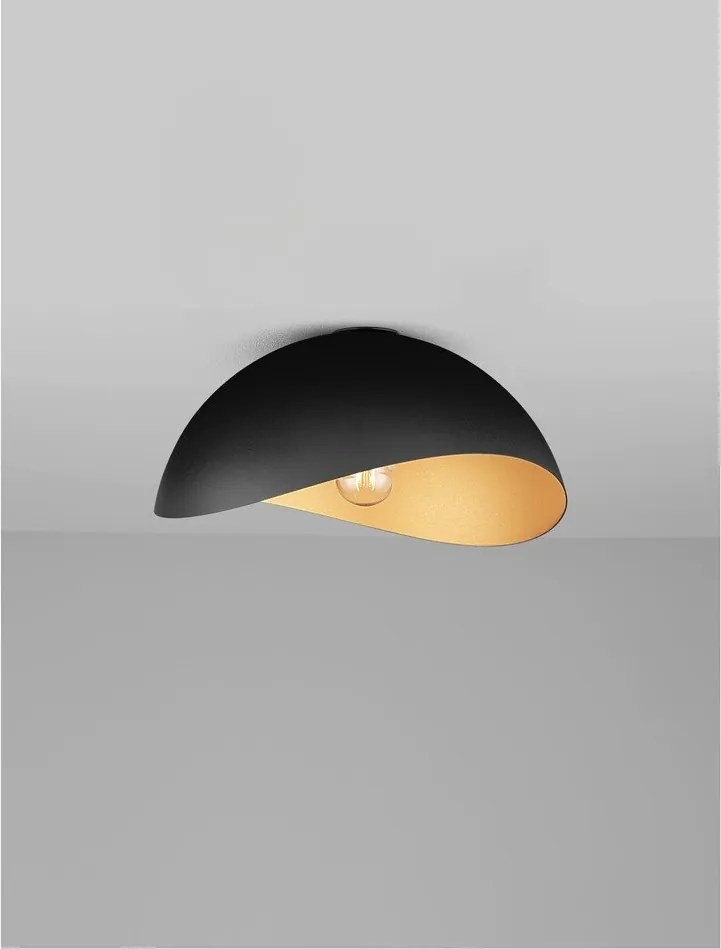 Matně černé/ve zlaté barvě kovové stropní svítidlo Opsi – Nova Luce