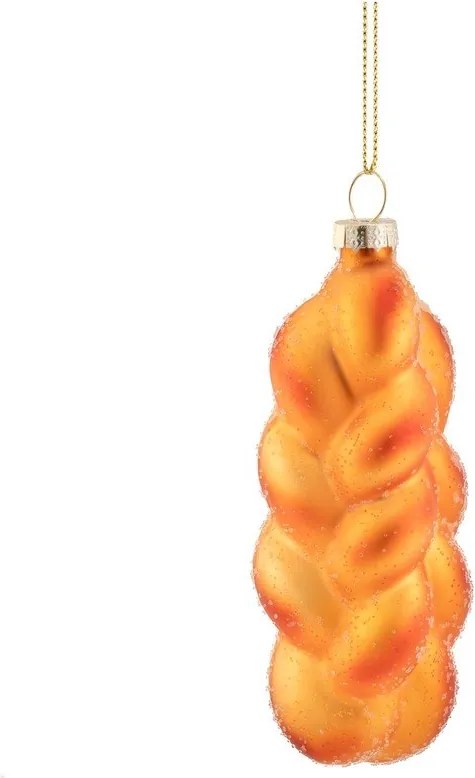 Skleněná vánoční ozdoba 3,5 cm Plait Bread – Sass & Belle