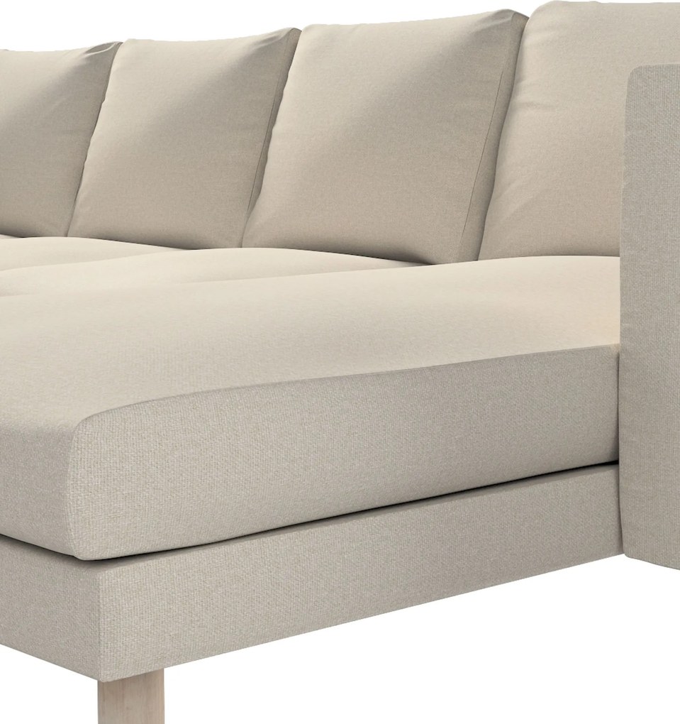 Potah na pohovku IKEA Norsborg 4-místná se šezlongem barva šedá látka pletený vzor