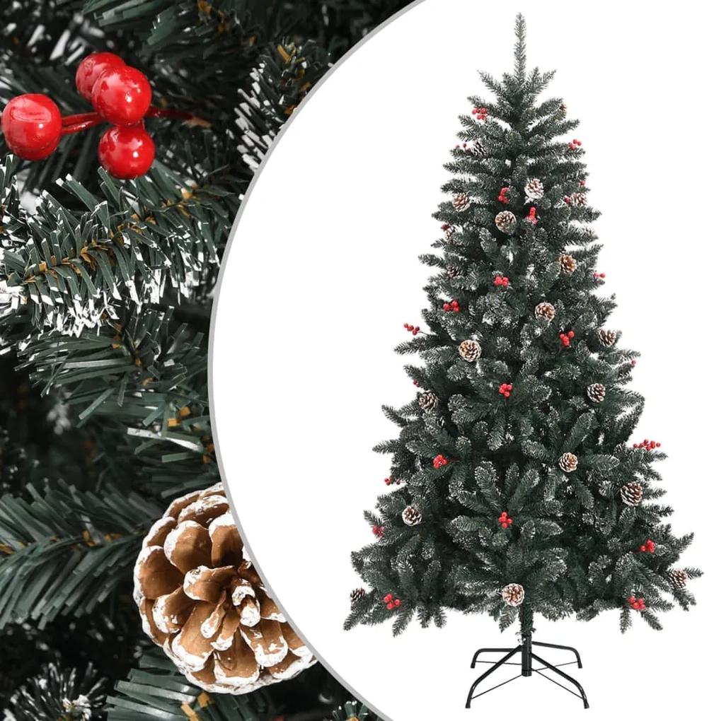 Umělý vánoční stromek se stojanem zelený 180 cm PVC,  345180 HangarStore.cz